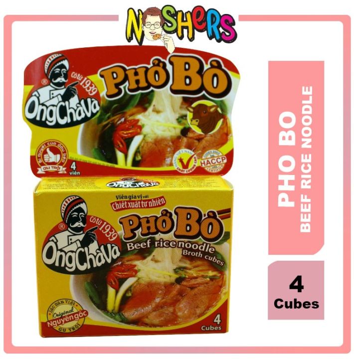 Noshers Ongchava Vietnamese Cubes Pho Bo Beef Rice Noodles Broth Cubes ...