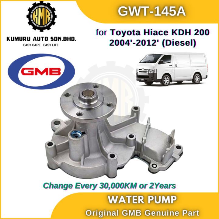 GMB Water Pump Toyota Hiace KDH200 Diesel - GWT-145A (1 Unit) | Lazada