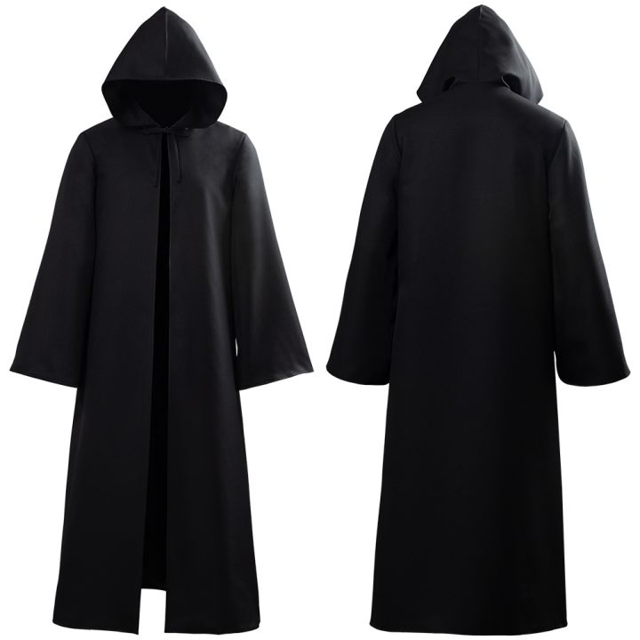 Greek Mythological Death Thanatos Cosplay Costumes Black Hooded Cloak ...