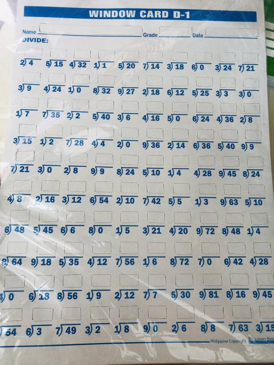 YMS Window Card D-1 5pcs | Lazada PH