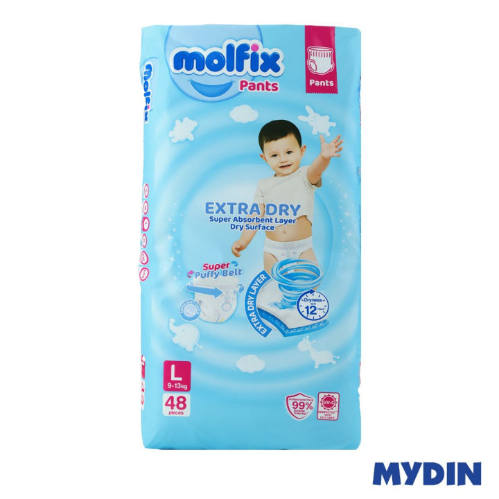 Molfix Extra Dry Pants L48 | Lazada