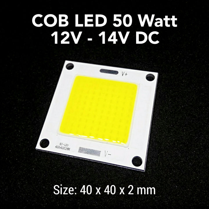 Modul Lampu Sorot High Power LED COB 50W HPL 12V - 14V DC 50 Watt | Lazada Indonesia