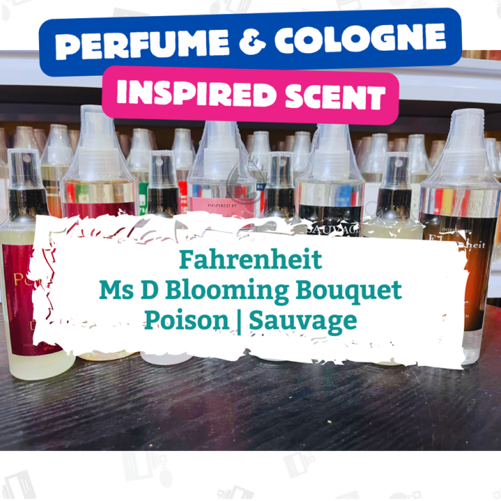 Fahrenheit / Ms D Blooming Bouquet / Poison / Sauvage Inspired Perfume & Cologne (Sold per piece ...