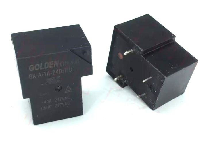 Relay GK-A-1A-24D3HD 24VDC 4 pins 40A สีดำ GOLDEN Power Relay | Lazada ...
