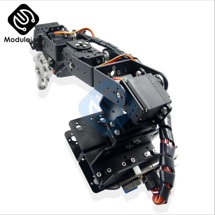 1set Aluminium Robot 6 Dof Arm Mechanical Robotic Arm Clamp Claw Mount ...