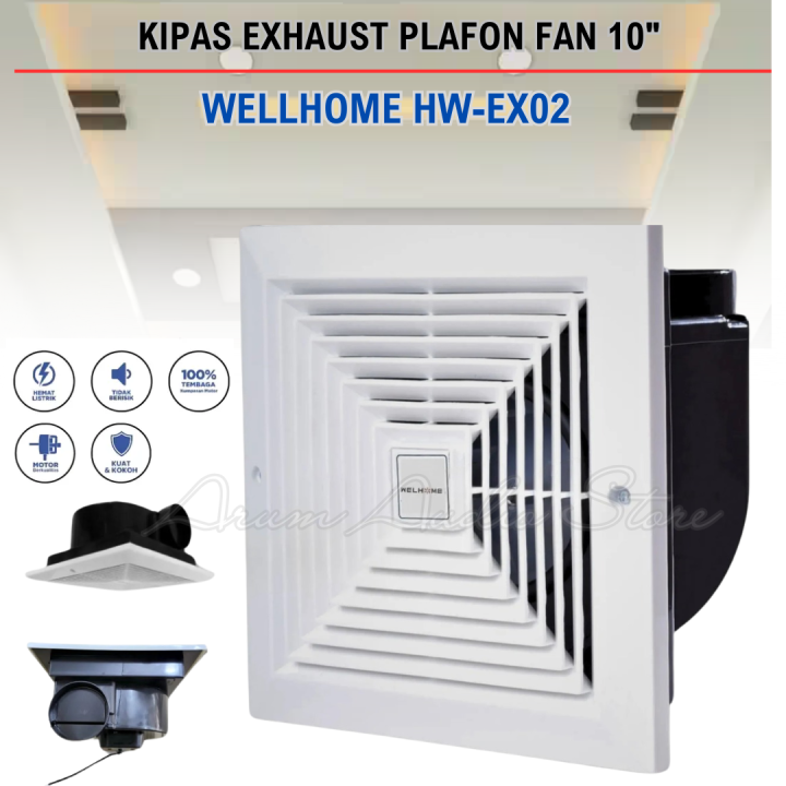 WELHOME Kipas Exhaust Partisi 10 in , HEXOS FAN FLAFON WElhome WH ...