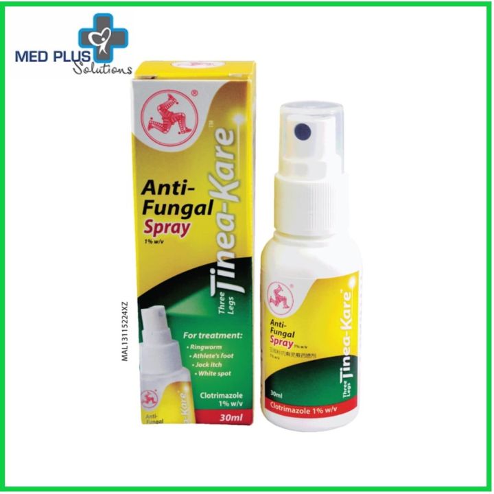 Three Legs Tinea Kare Anti Fungal Spray Ubat Kurup Semburan (30ml) (Exp ...