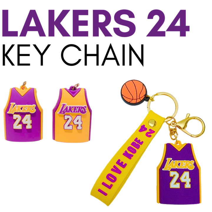 NBA Super Star Mamba Kobe Bryant NO. 24 Lakers Jersey Car Key Chain Bag ...