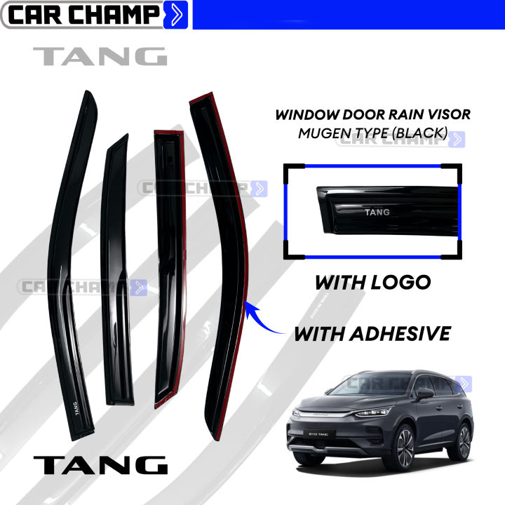 BYD Tang 2025 to 2026 INJECTION / MUGEN TYPE Window Door Rain Visor ...
