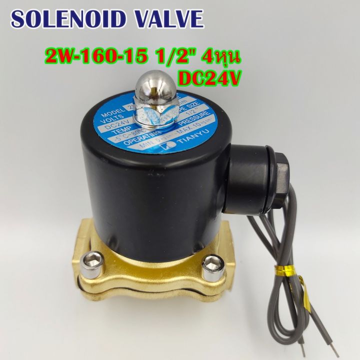 MODEL: 2W-160-15 SOLENOID VALVE วาล์วไฟฟ้า(น้ำ) โซลินอยด์วาล์วทองเหลือง ...