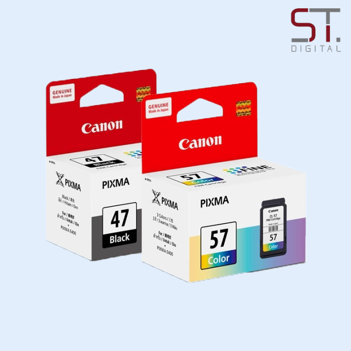 [Original] Canon PG-47 / PG47 / PG 47 Black CL-57 / CL57 CL 57 Color CL ...