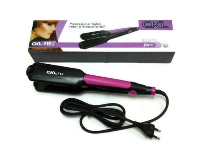 เครื่องหนีบผม รุ่น CKL-719 CKL Professional Salon Hair Straightener(เลือกสีได้มีสีม่วงและสีเขียว ...