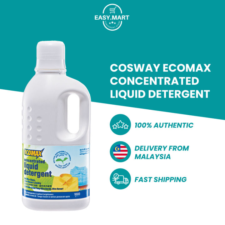 READY STOCK Cosway Ecomax Concentrated Liquid Detergent 1000ml | Lazada