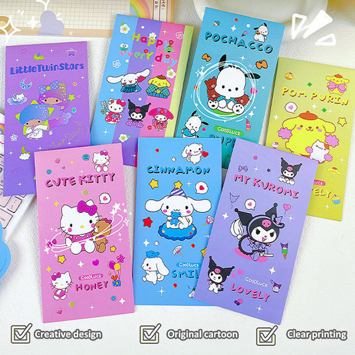 Hourser 4Pcs Red Envelope cartoon kuromi Pochacco melody 2024 New Year ...