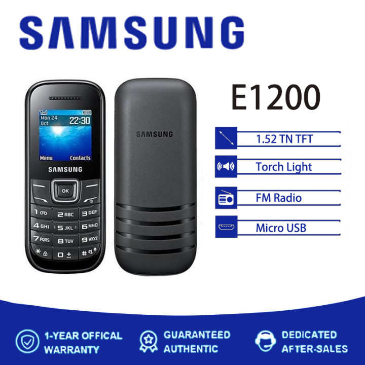 ORIGINAL SAMSUNG GT-E1200 Keypad Phone GSM Standard Sim Keypad Basic ...