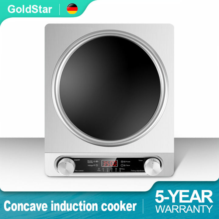 Gold Star Stainless Steel Concave Induction Cooker Inverter Electric ...