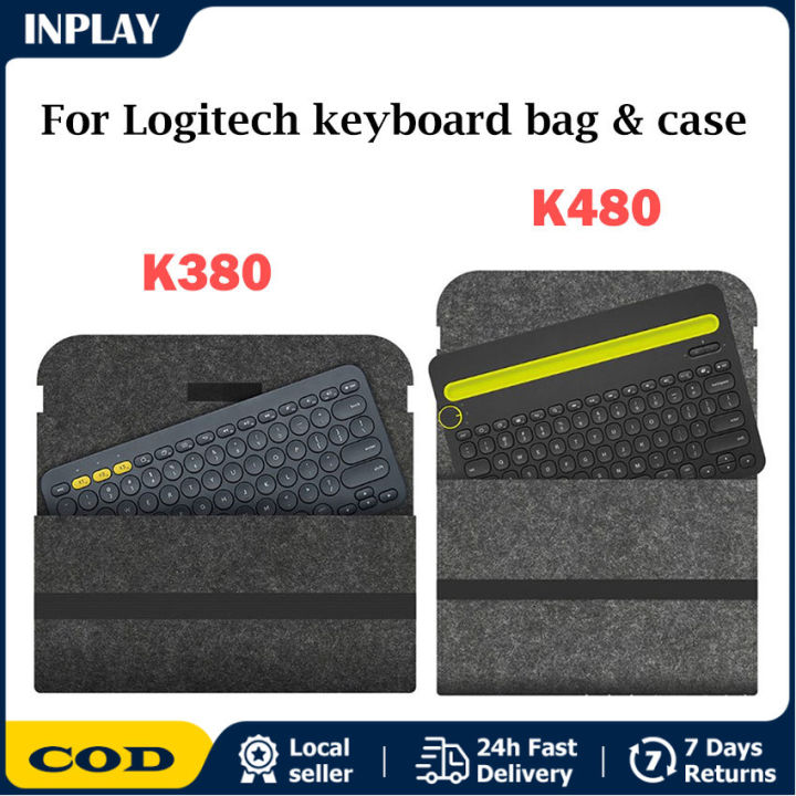 Logitech K380 K480 K580 Special Felt Keyboard Bag Buggy Bag Portable Liner Dustproof Protective ...