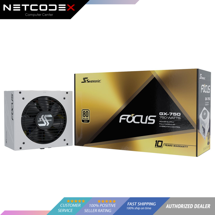 Seasonic FOCUS GX-750 WHITE Gold SSR-750FX 750W 80+ Gold ATX12V ...