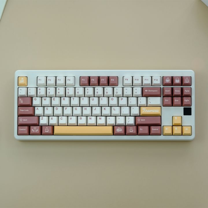 【Keycap Only】GMK Tiramisu Keycap 129 Keys Cherry Profile PBT Five-Sided ...