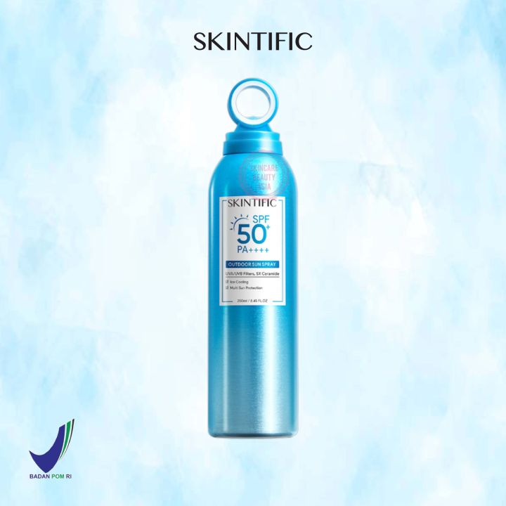 SKINTIFIC Outdoor Sun Spray SPF50+ PA++++ sunscreen sunblock badan ...
