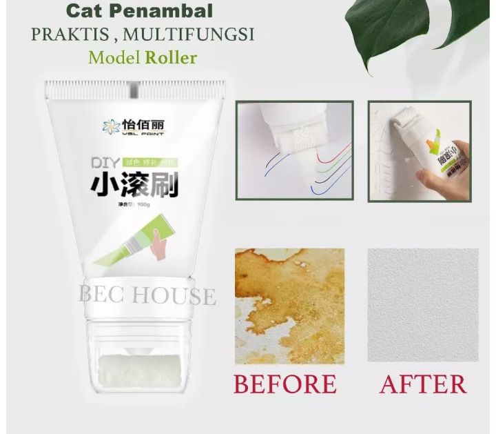CAT ROLLER REPAIR MINI DEMPUL PERBAIKI DINDING TEMBOK KOTOR CORETAN ...