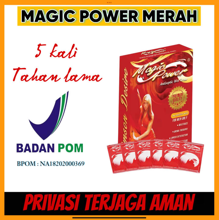 Tisu Magic Power Merah 1 Box Isi 6 Sachet Original - Tissu Mejik Power ...