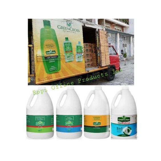 Green Cross Isopropyl Ethyl Alcohol w/ Moisturizer 5in1 Total defense ...