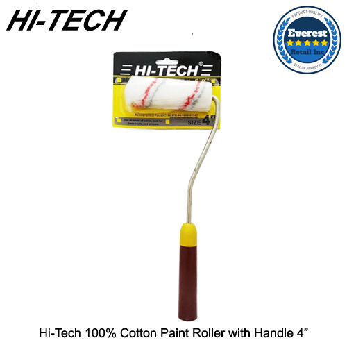Hitech Cotton Mini Paint Roller with Handle (Choose size 4" and 6 ...