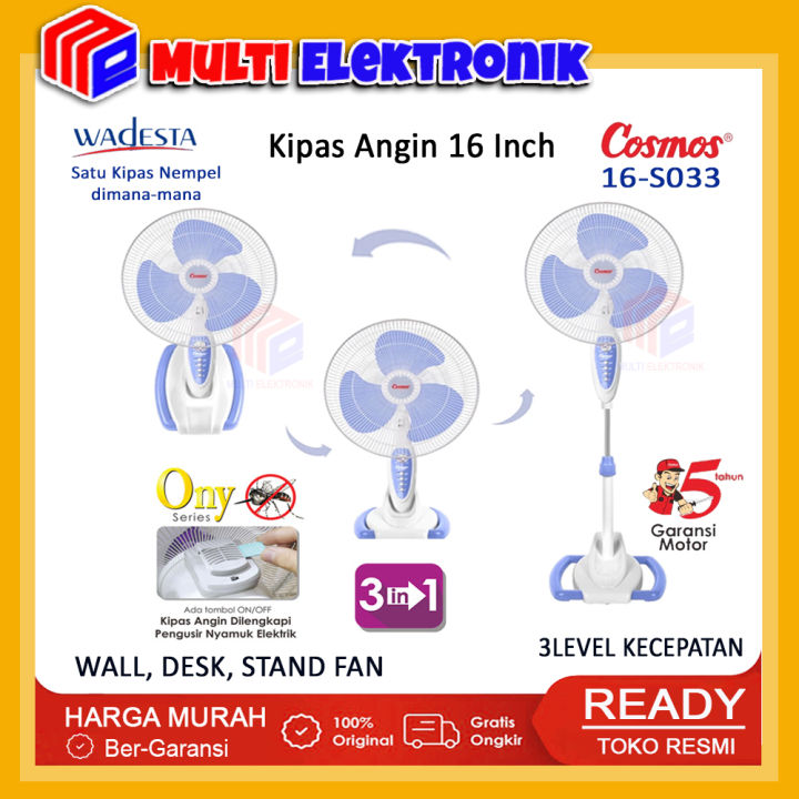 Cosmos 16-S033 ONY Series (Pengusir Nyamuk) / 16-S033 / 16-S088 Kipas ...
