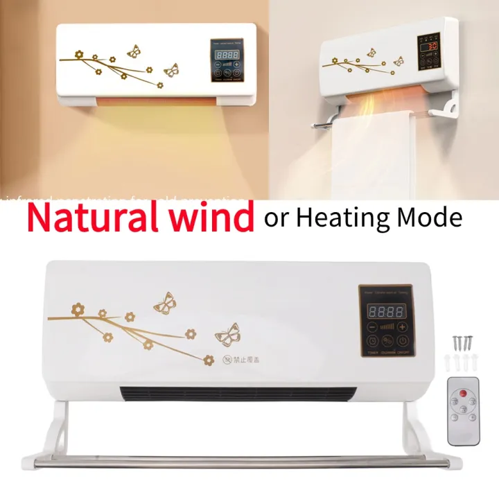 [Dailynews] US Plug 110V Air Conditioner Natural wind Wall Mount Air ...