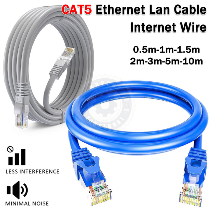 0.5meters to 10 meters gold-plated Ethernet cable RJ45 Cat5 outdoor LAN Internet cable | Lazada PH