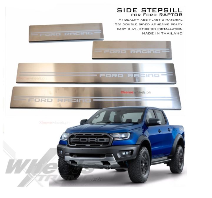 Ford Ranger / Wildtrack/Wildtrak Raptor 2012-2022 Chrome Side step sill ...