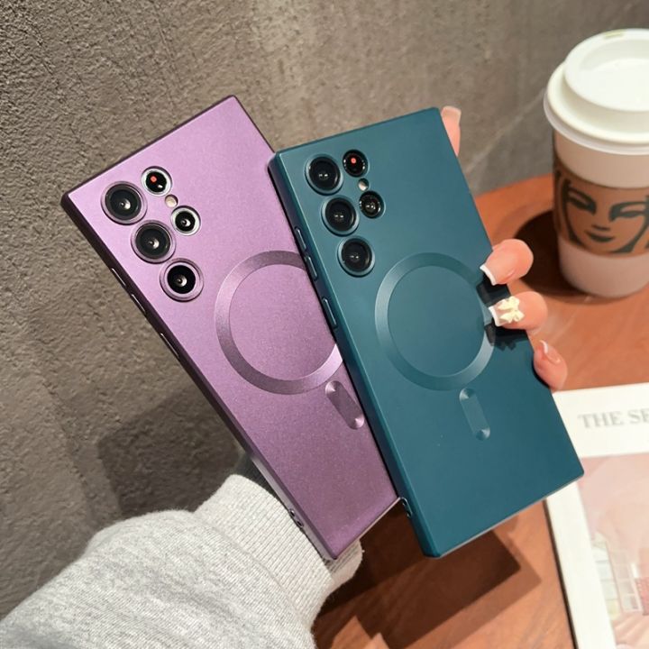 CrashStar With Lens Films MagSafe Matte Soft Shockproof Phone Case For Samsung Galaxy Note 20 ...