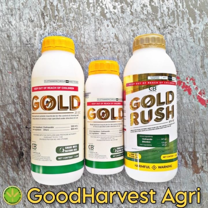 .GOLD 20 SC (1 LITER or 500mL); GOLD RUSH 370 SC (1 LITER) INSECTICIDE ...