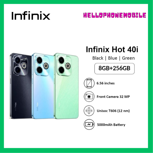 Infinix Hot 40i Smartphone (8GB RAM+256GB ROM) | Original Infinix ...