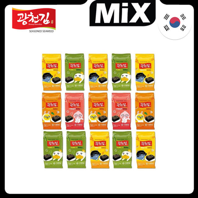 韩国 Kwang Cheon Kim Kakao Friend Crispy Seaweed 5G 韩国 Kakao Friend紫菜 5克 ...