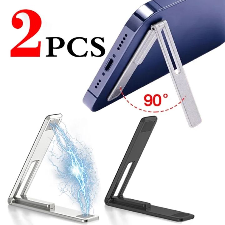 Ultra Thin Magnetic Foldable Mobile Phone Holder Invisible Back Stick ...