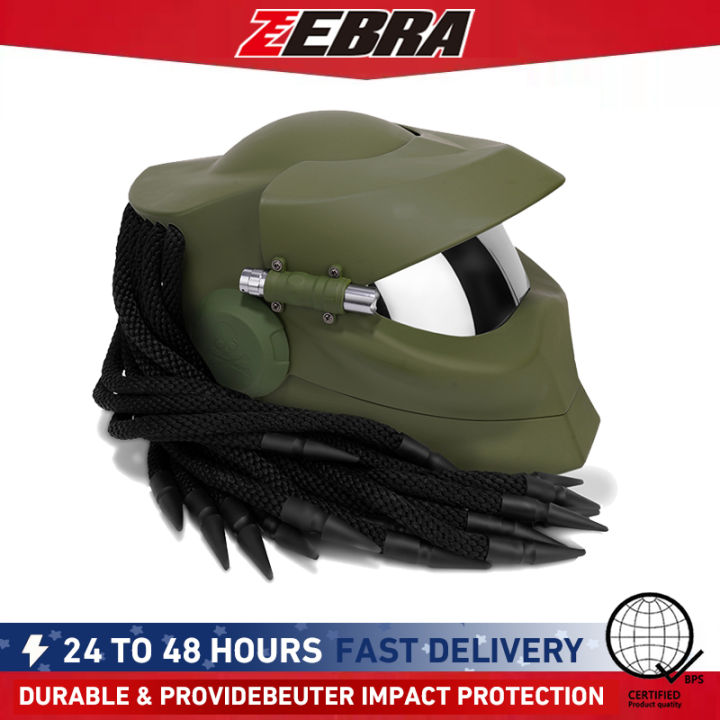 ZEBRA YM-211 motorcycle helmet full face Modular motor helmets PREDATOR ...