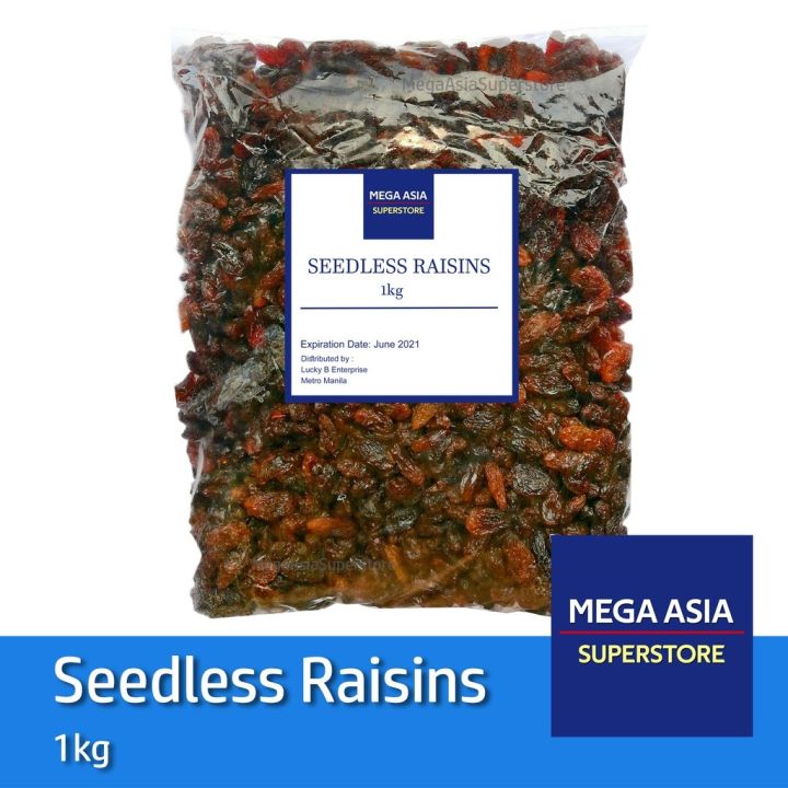 Mega Asia Seedless Raisins 1kg | Lazada PH