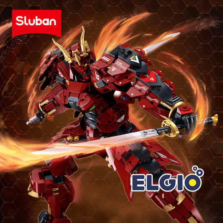 ELGIO Sluban Bricks Robot Kai Samurai Mecha B1183 | Lazada Indonesia