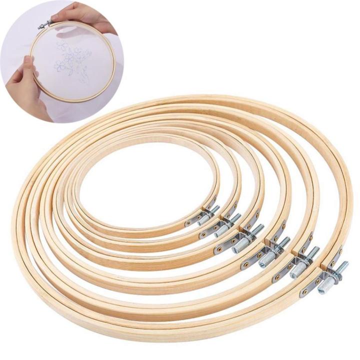 DFGY ปรับได้ สร้างสรรค์ วัสดุไม้ไผ่ ทำมือ ย้อนยุค งานปักผ้า อุปกรณ์ปักค ...