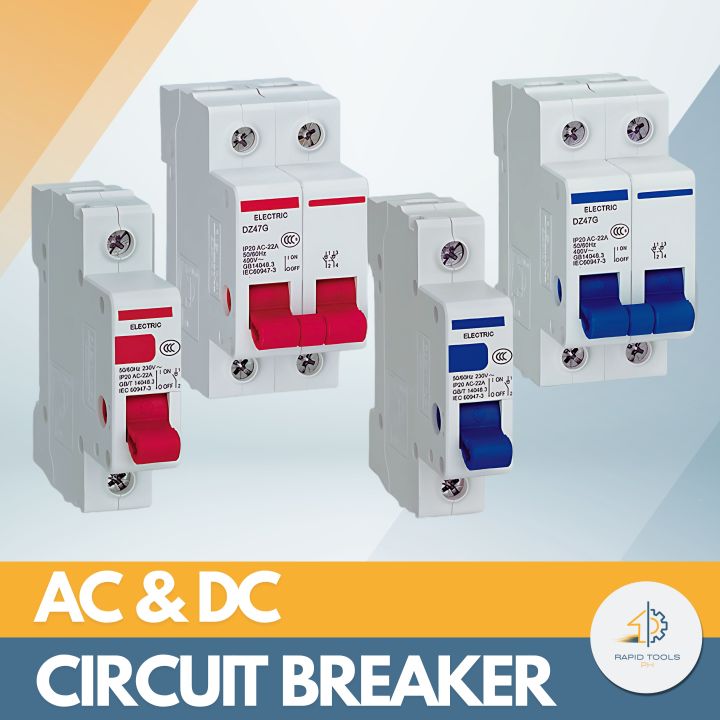 AC & DC Circuit Breaker - for Solar Mini Circuit Breaker Switch 6A-63A ...
