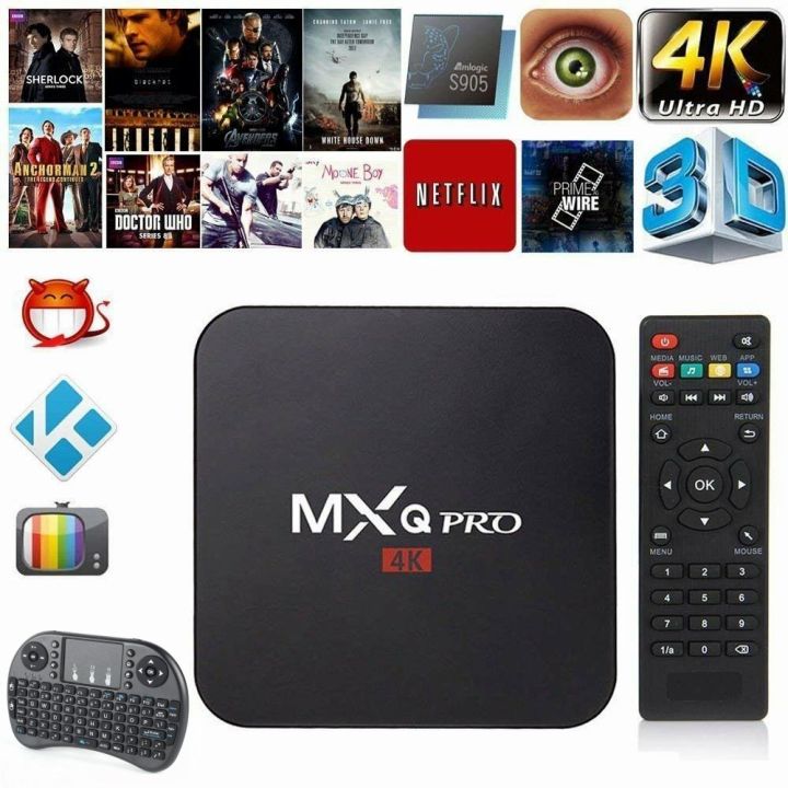 MXQ PRO SMART TV BOX Android 11 2.4G&5G WiFi Youtube Media Player Mxq ...