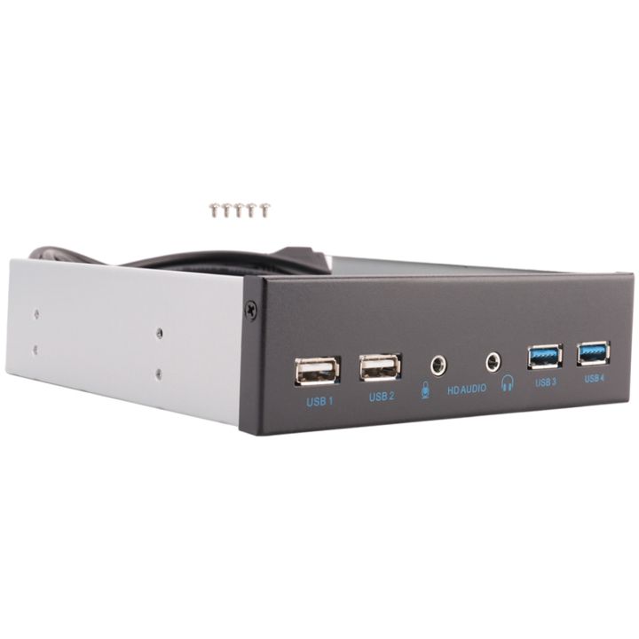 5.25 Inch Desktop Pc Case Internal Front Panel Usb Hub 2 Ports Usb 3.0 ...