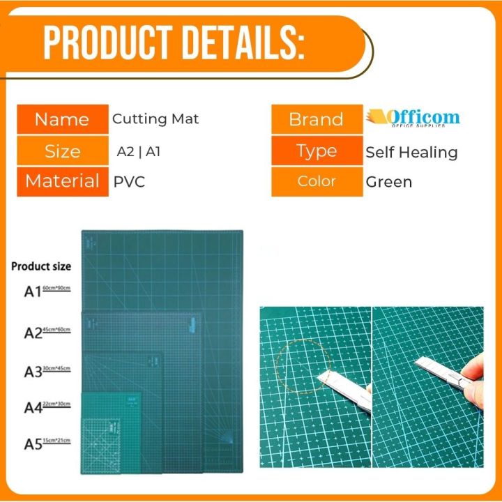 A1/A2 PVC Cutting Mat Self-Healing Cutting Mat Double Sided DIY Tool ...