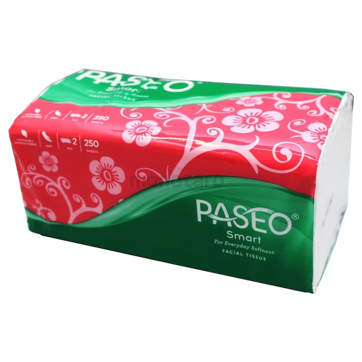 TISSUE PASEO Original Tisu Tissue Smart - 250 sheets 2ply | Lazada ...