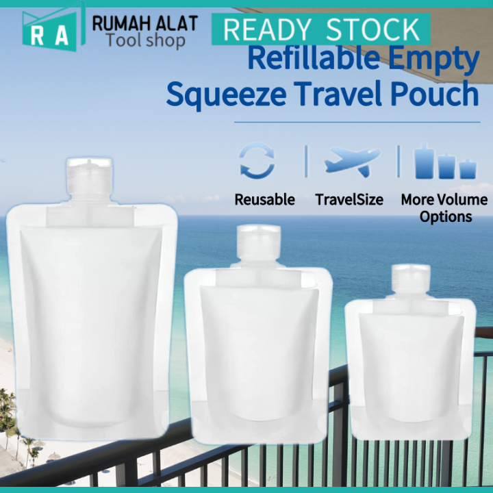 30/50/100ml Portable Travel Lotion Dispenser Bag Refillable Transparent ...