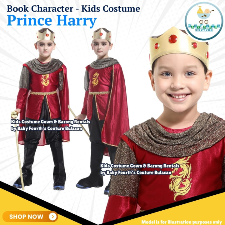 Book Character Movie Anime Prince Harry Costume for Kids for Cosplay ...