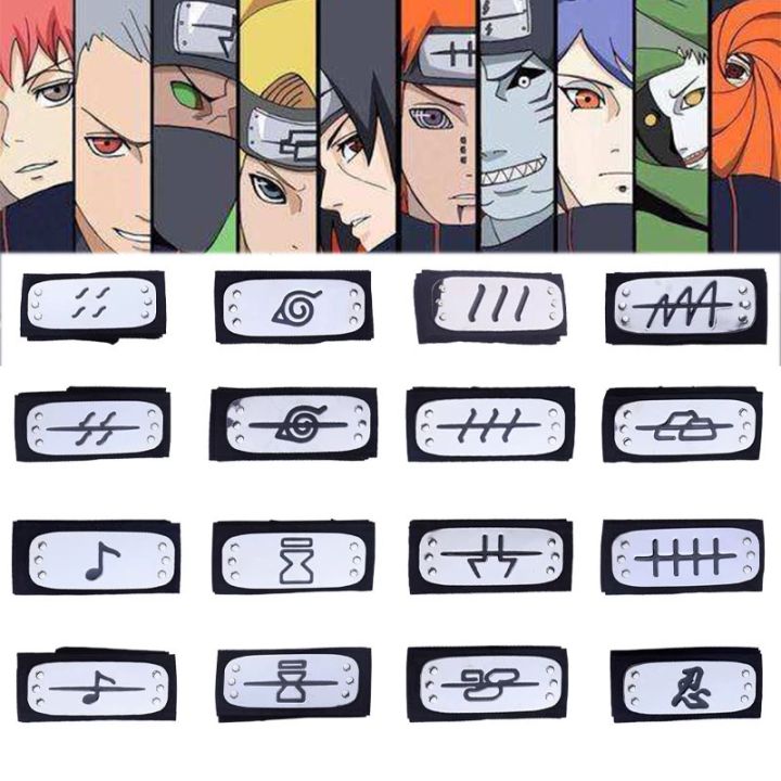 Anime Naruto Headband Akatsuki Rebellious Ninja Halloween Decoration ...