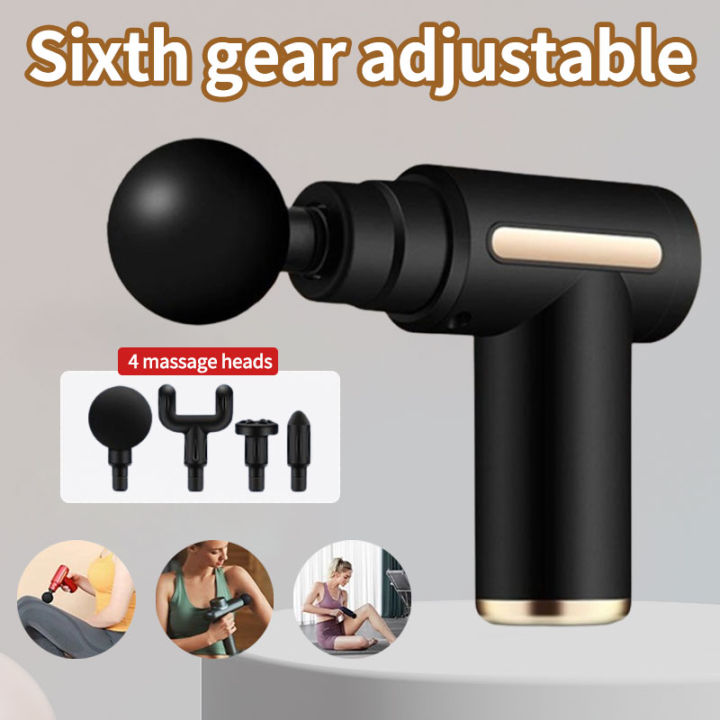 Massage Gun Muscle Relaxation Percussive High Frequency Vibration Fascia Gun Muscle Fascia Gun ...